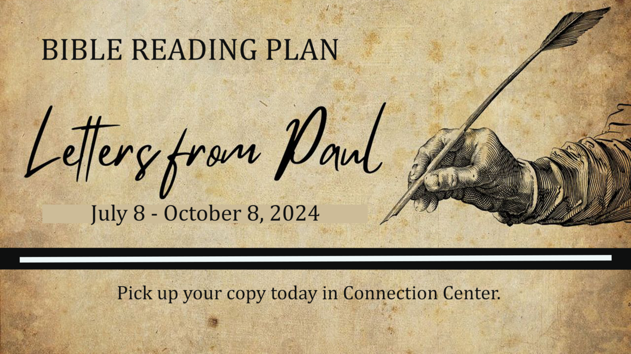 Letters from Paul – Bible Reading Plan | Fee Fee Baptist Church ...