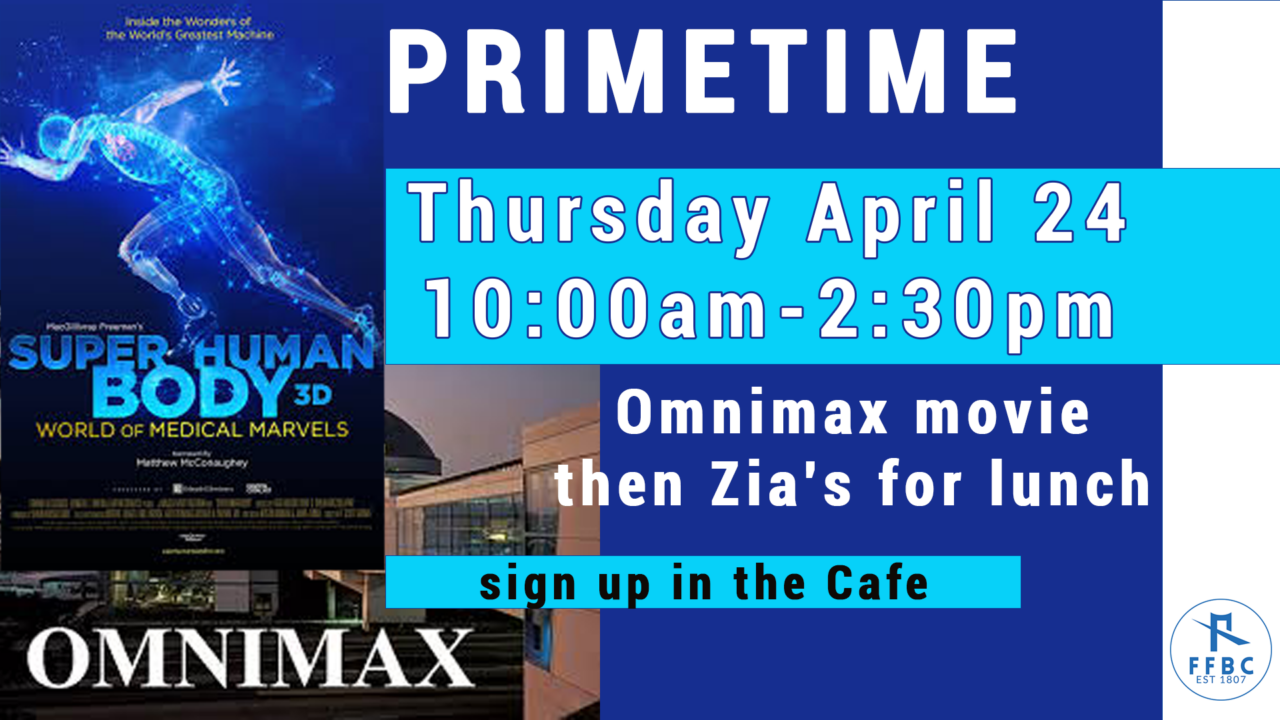 PRIMETIME: Omnimax Movie & Zia’s | Fee Fee Baptist Church | Bridgeton ...